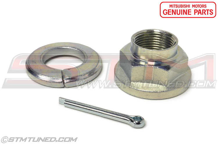 STM: OEM MITSUBISHI FRONT AXLE NUT (SOLID STYLE), COTTER PIN & WASHER ...